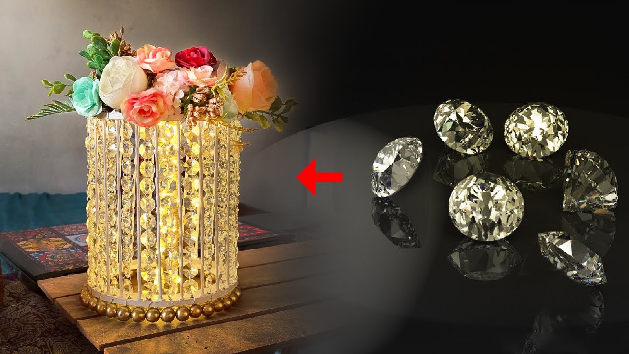 Crystal Diamond Night Light | Crystal Diamond Table Lamp - YouTube