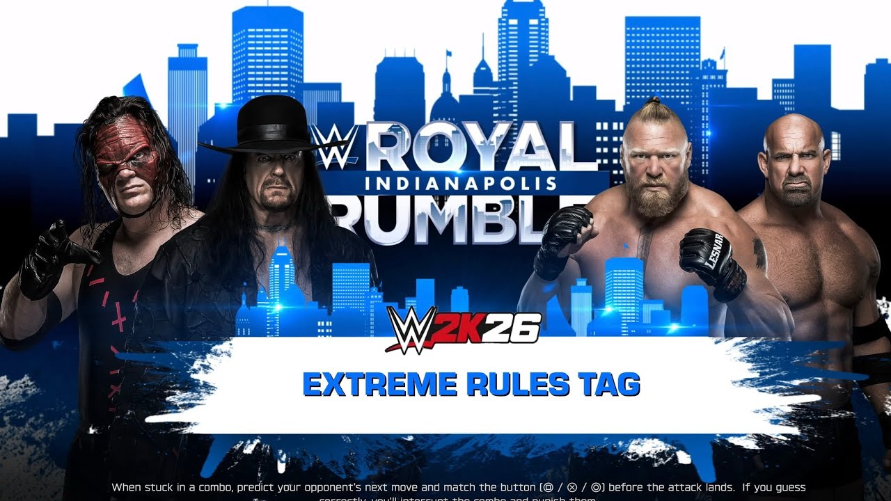 WWE 2K26 - Undertaker & Kane vs Brock Lesnar & Goldberg | Extreme Rules ...