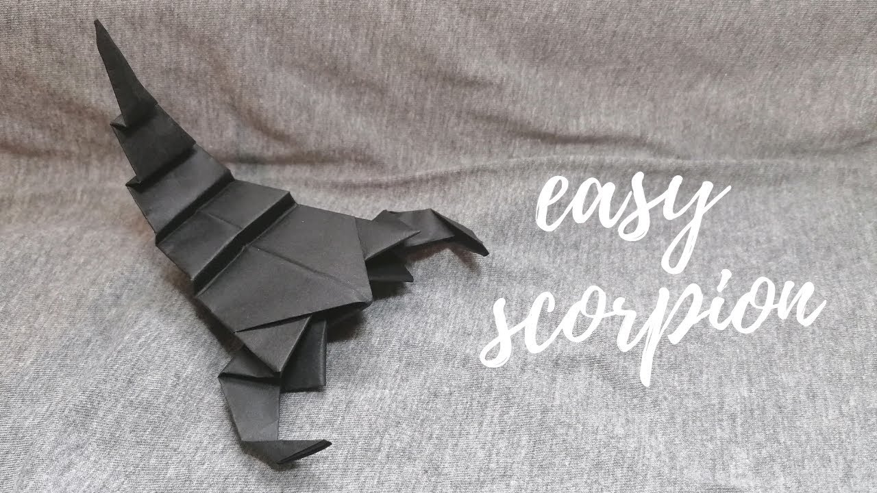 SKORPION ORIGAMI. EASY ORIGAMI SCORPION - YouTube