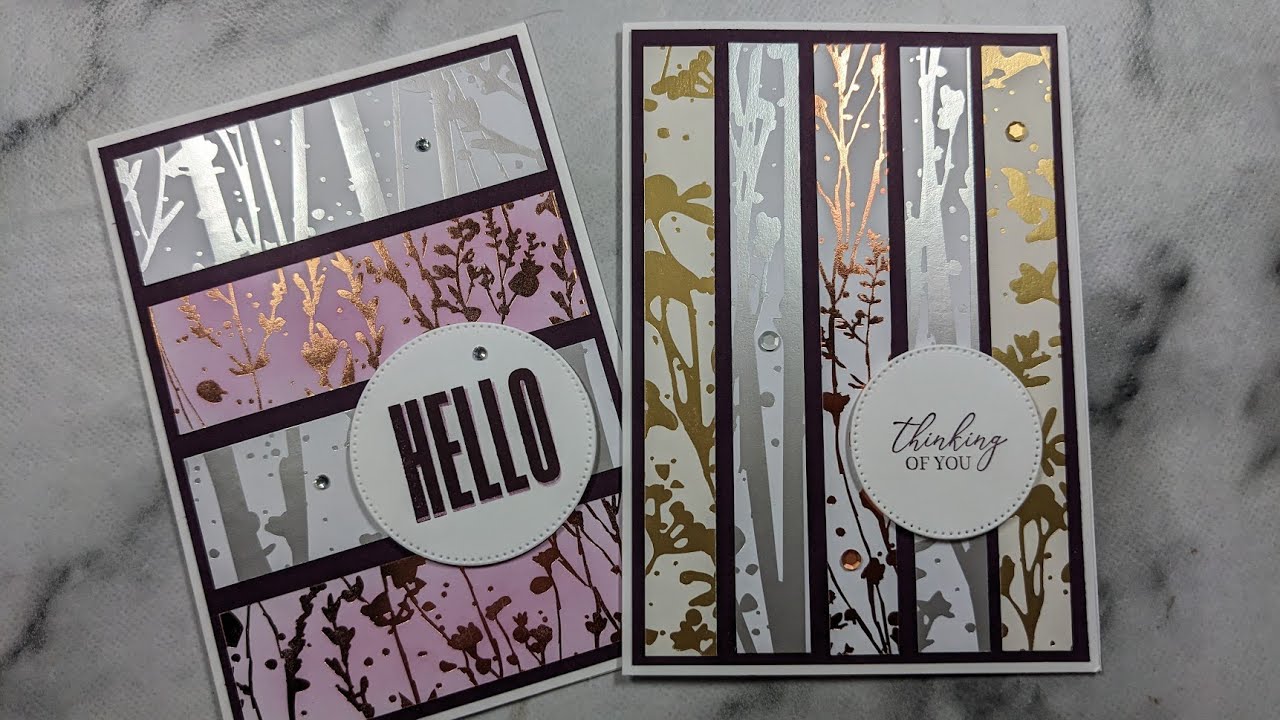 How to make simple cards using off-cuts of patterned paper. - YouTube