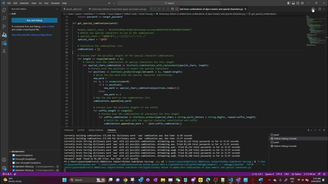 Enhanced Dictionary Brute Force Attack - YouTube