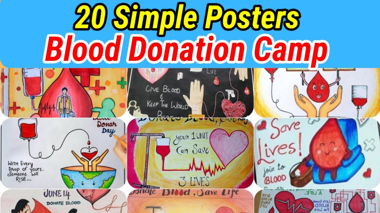 Poster on Blood Donor Day| Donate Blood, Share Life Posters| Simple ...