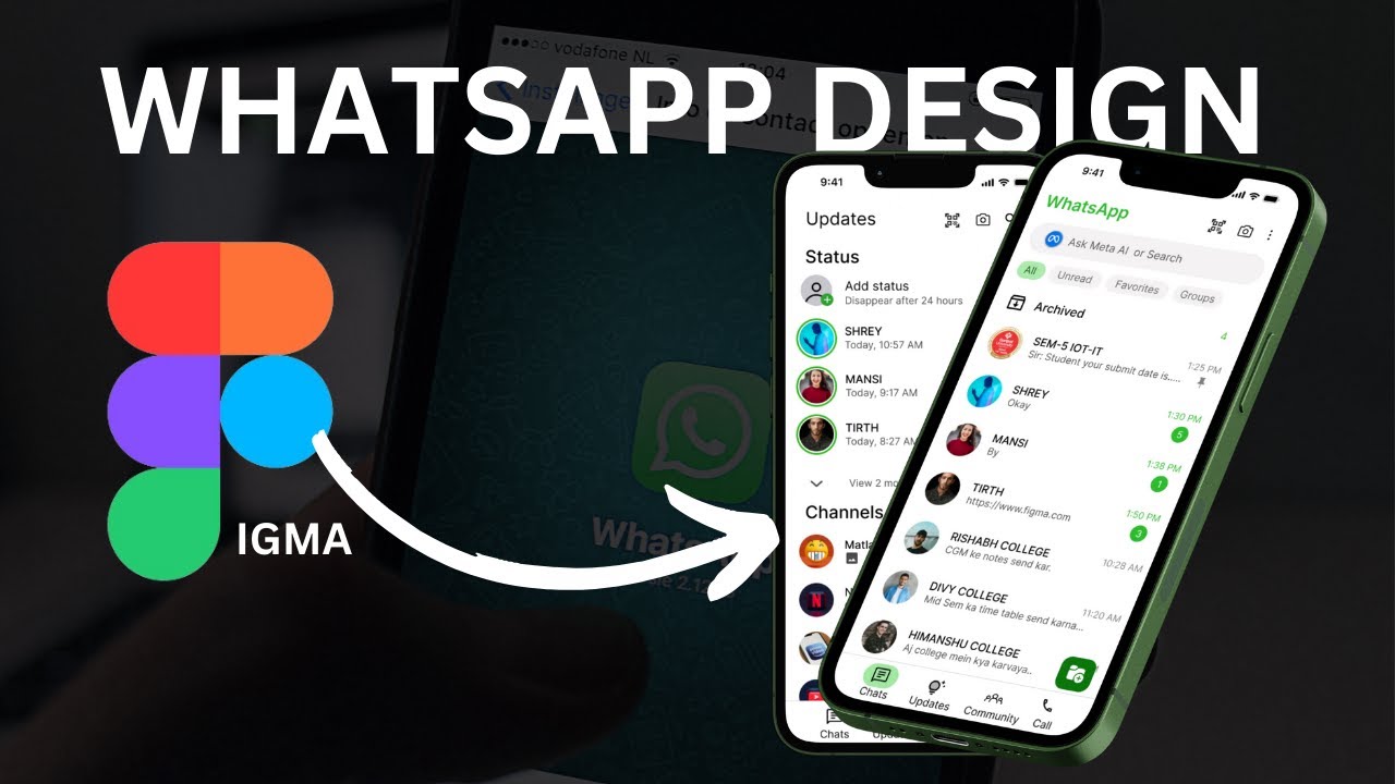 WhatsApp Design | Using Figma - YouTube