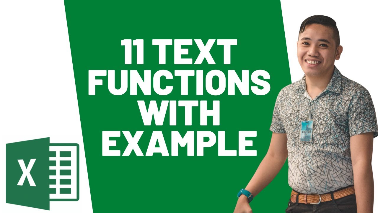 Frequently Used Text Functions In EXCEL YouTube Frequently Used Text Functions In EXCEL YouTube