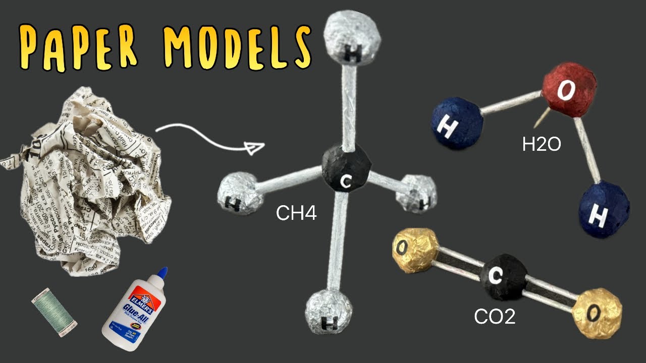 Molecular Structures Made of Paper. - YouTube