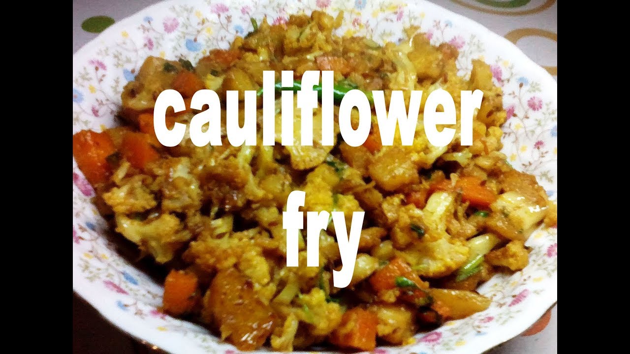 Aloo Fulkopi Bhaja/Cauliflower Potato Stir Fry/Aloo Gobi Bhaji - YouTube