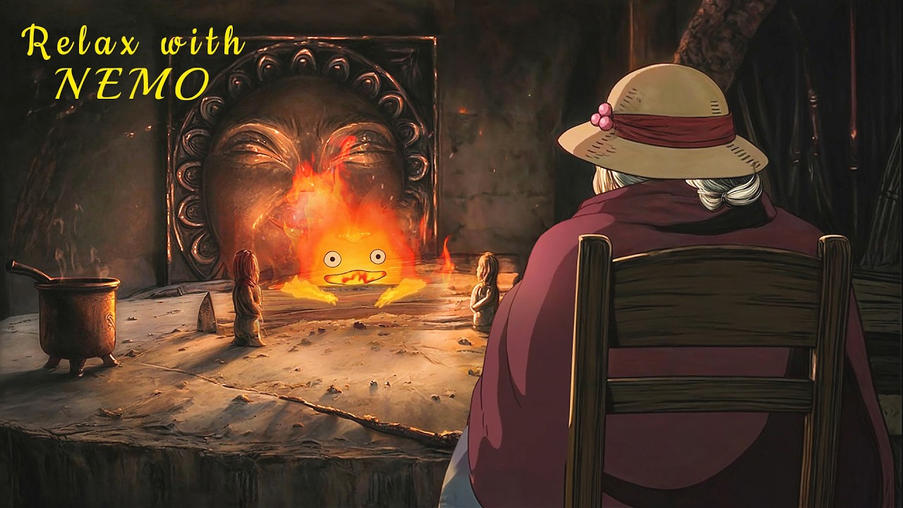 Sleep and Relax by Calcifer's Cozy Fireplace Warmth - Howl's Moving ...