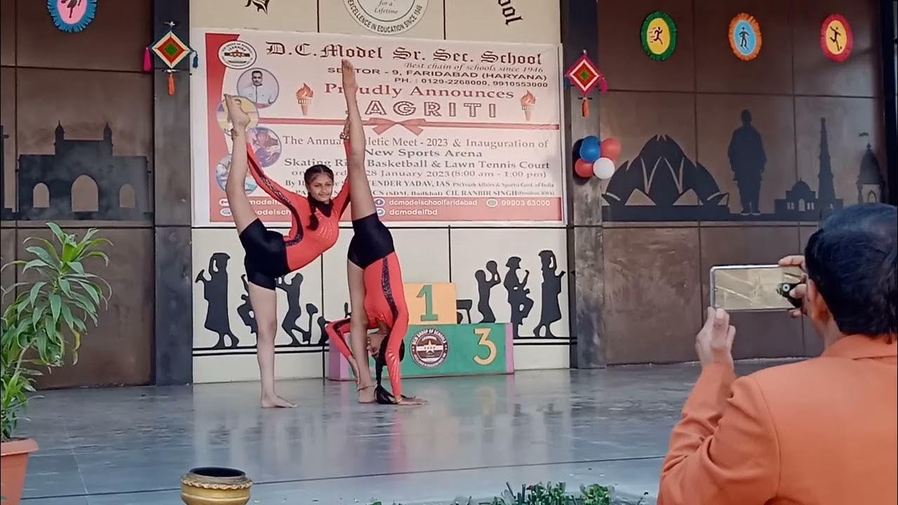 Yoga Performance In Dc Model Sr Sec School ️faridabadyogamusicyogadance Youtube