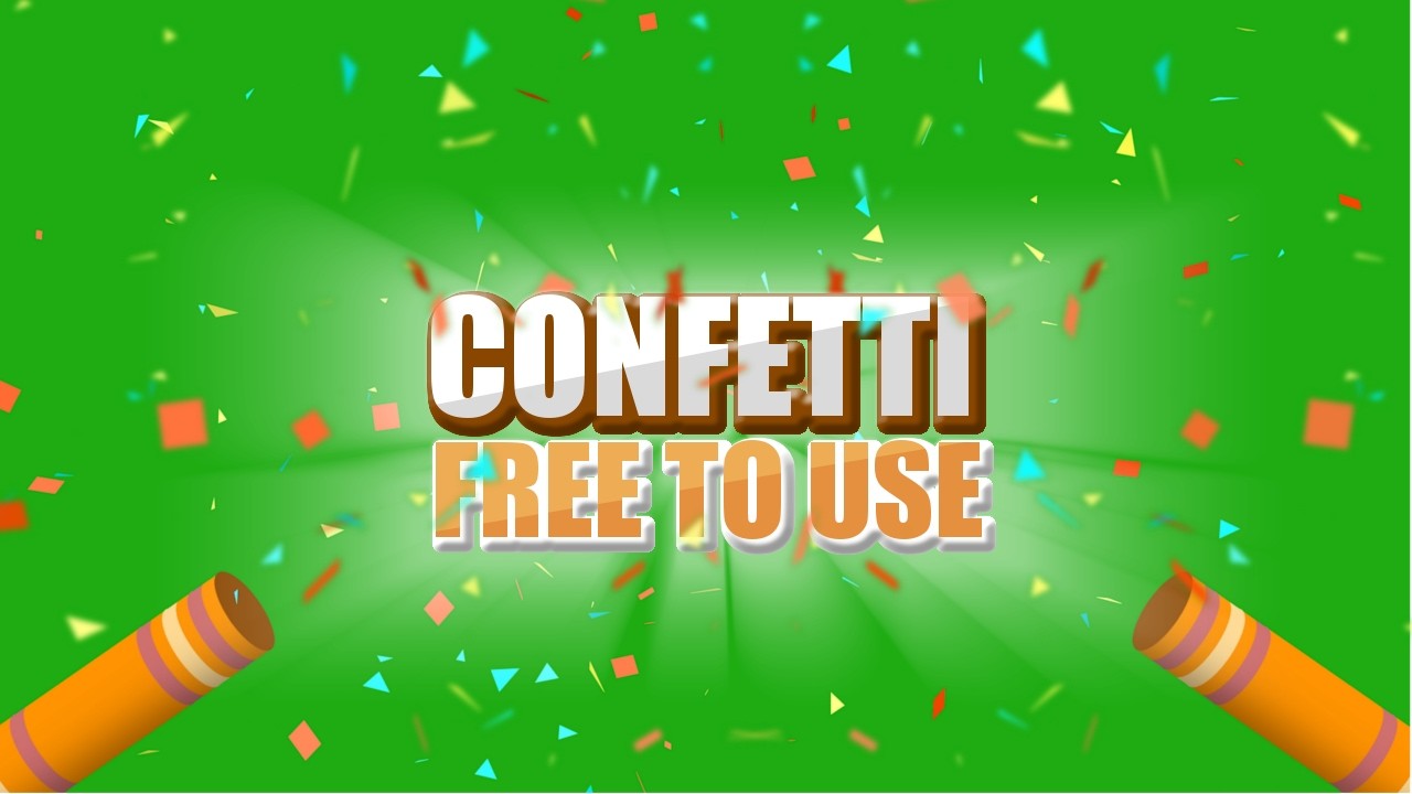 Confetti Green Screen (with Sound + 4K Download) - YouTube