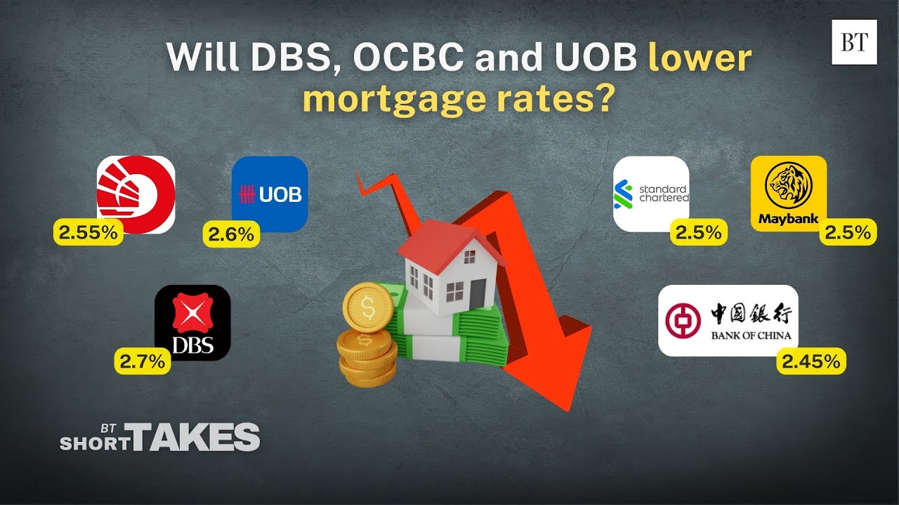 Will DBS, OCBC and UOB lower mortgage rates to compete with foreign ...