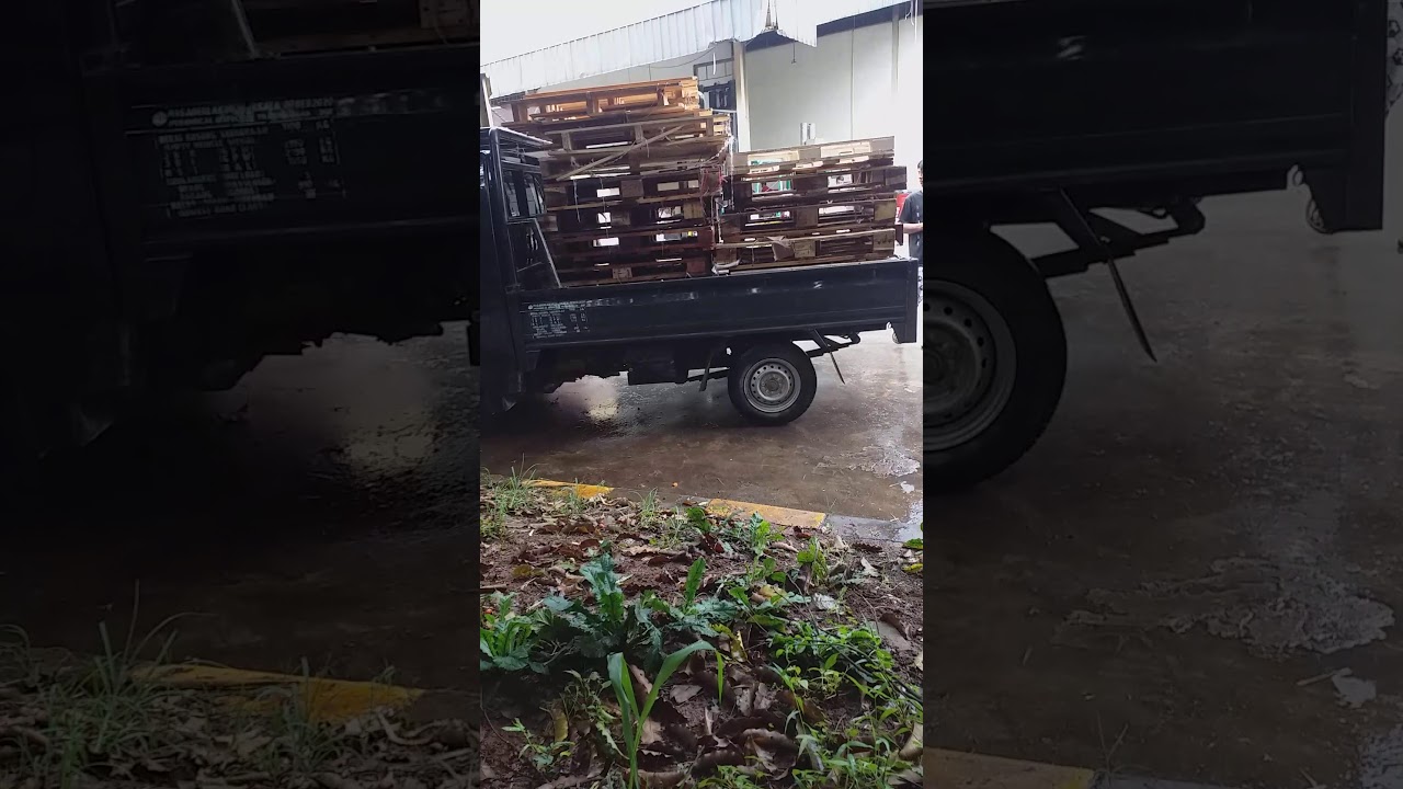 Caraa muatan palet biar cukup banyak di mobil pick up - YouTube