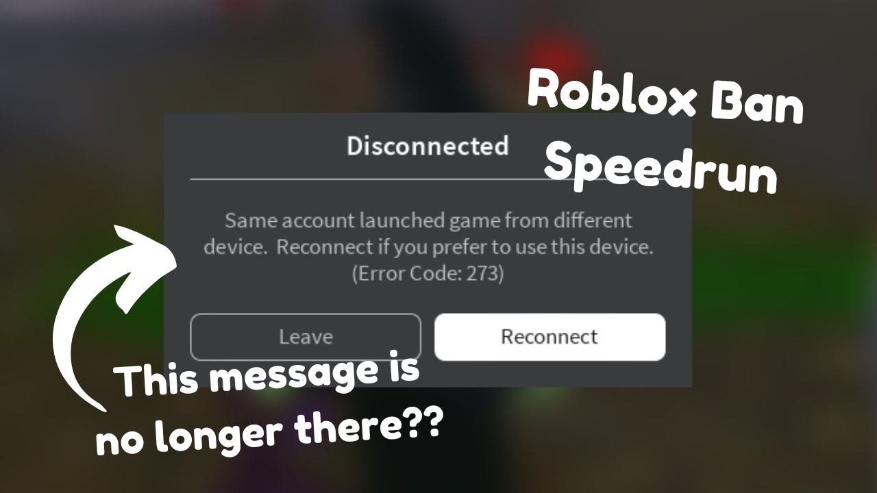There Is Something New with Roblox Bans... Roblox Ban Speedrun - YouTube