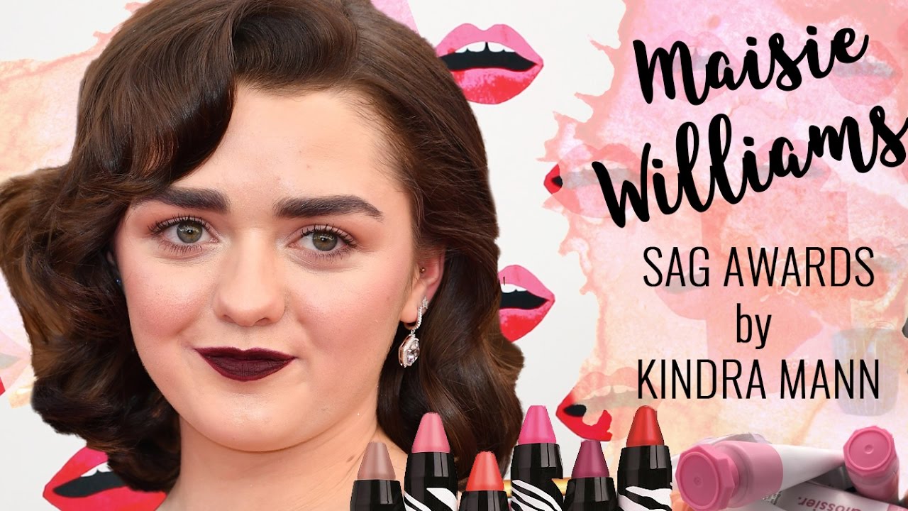 Maisie Williams SAG Awards Tutorial with Kindra Mann! - YouTube