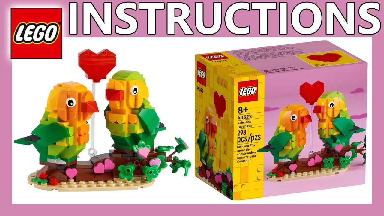 LEGO Instructions | Valentine Lovebirds | 40522 | LEGO 2022 - YouTube