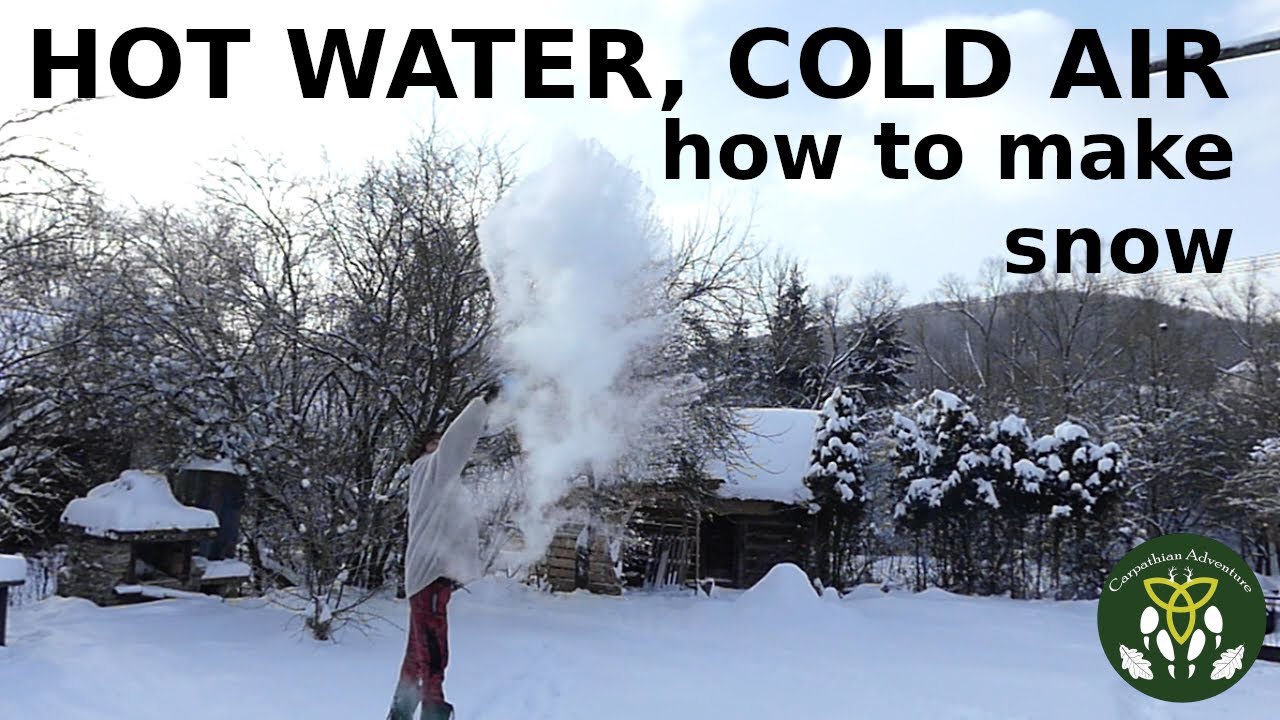 Throwing Hot Water Into Cold Air (2) - or how to make snow - YouTube
