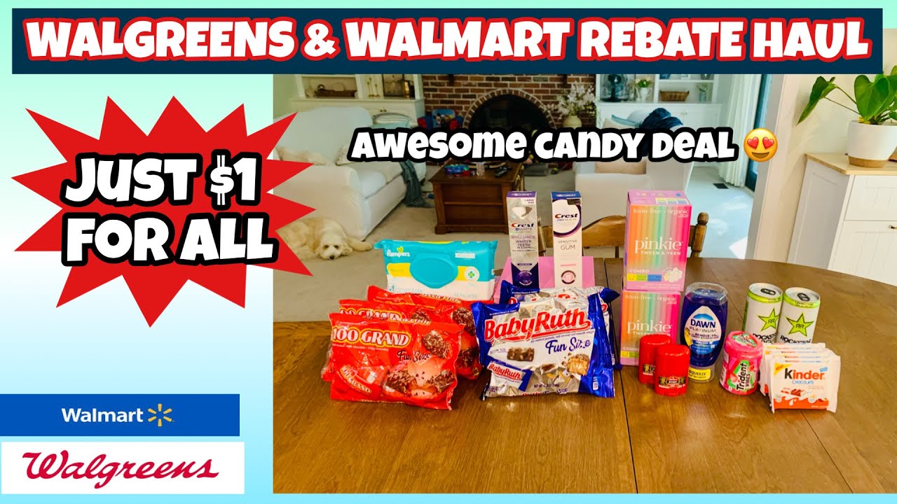 WALGREENS & WALMART IBOTTA & REBATE HAUL/ Awesome Candy deal at ...
