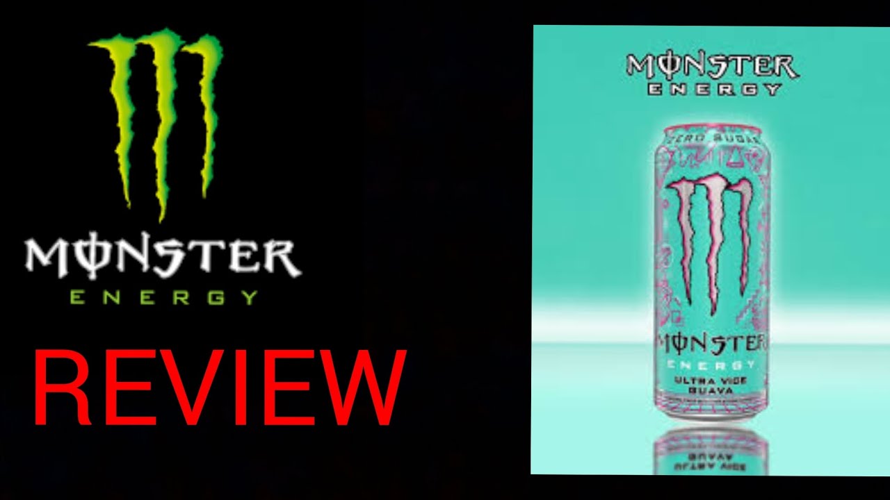 MONSTER ENERGY review : ULTRA VICE GUAVA Flavour 473ml can - YouTube