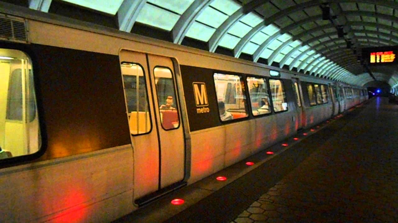 DC Metro (WMATA): Shady Grove bound Red line train at Wheaton - YouTube