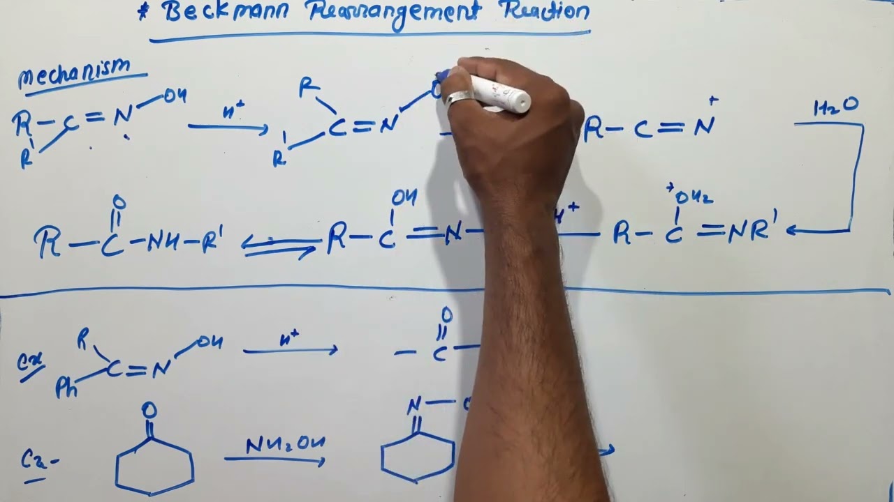 Beckmann rearrangement reaction with mechanism - YouTube