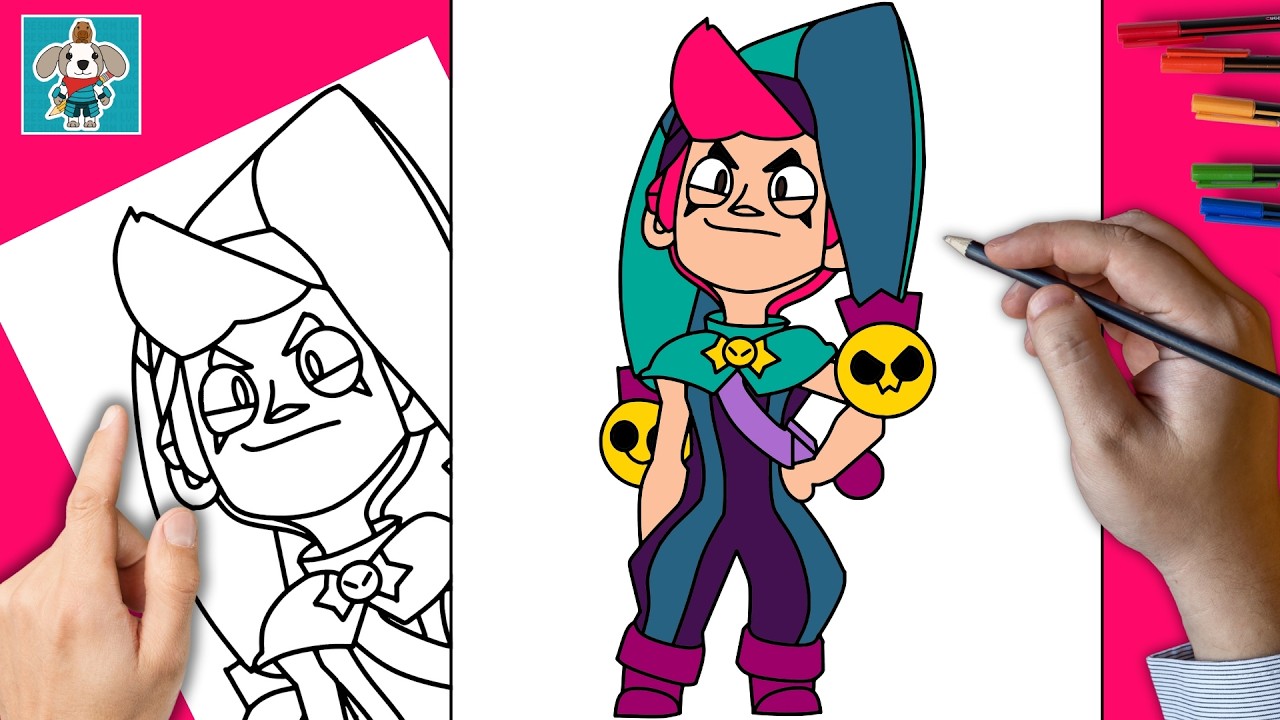 THE BEST way to draw Chester | Brawl Stars | HVORDAN TEGNE | HOW TO ...