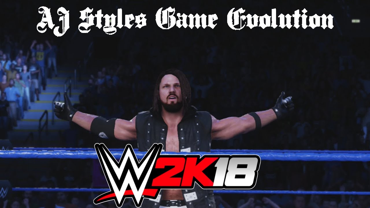 AJ Styles Video Game Evolution WWE 2K18 - YouTube