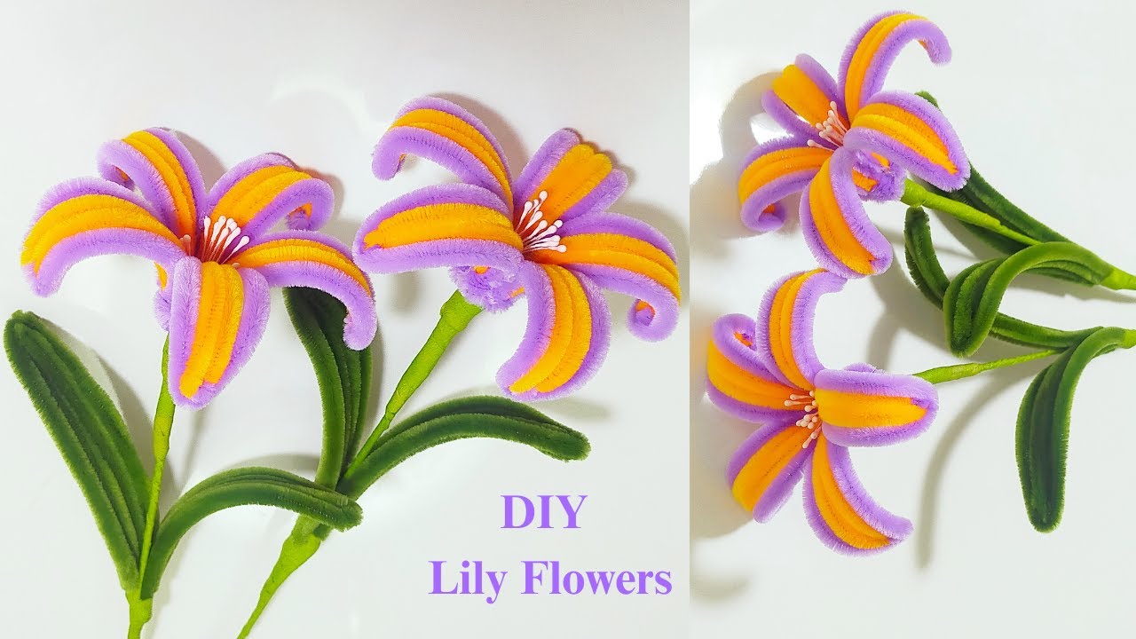 DIY Lily Flowers | Easy way for making beautiful Lily flowers by ...