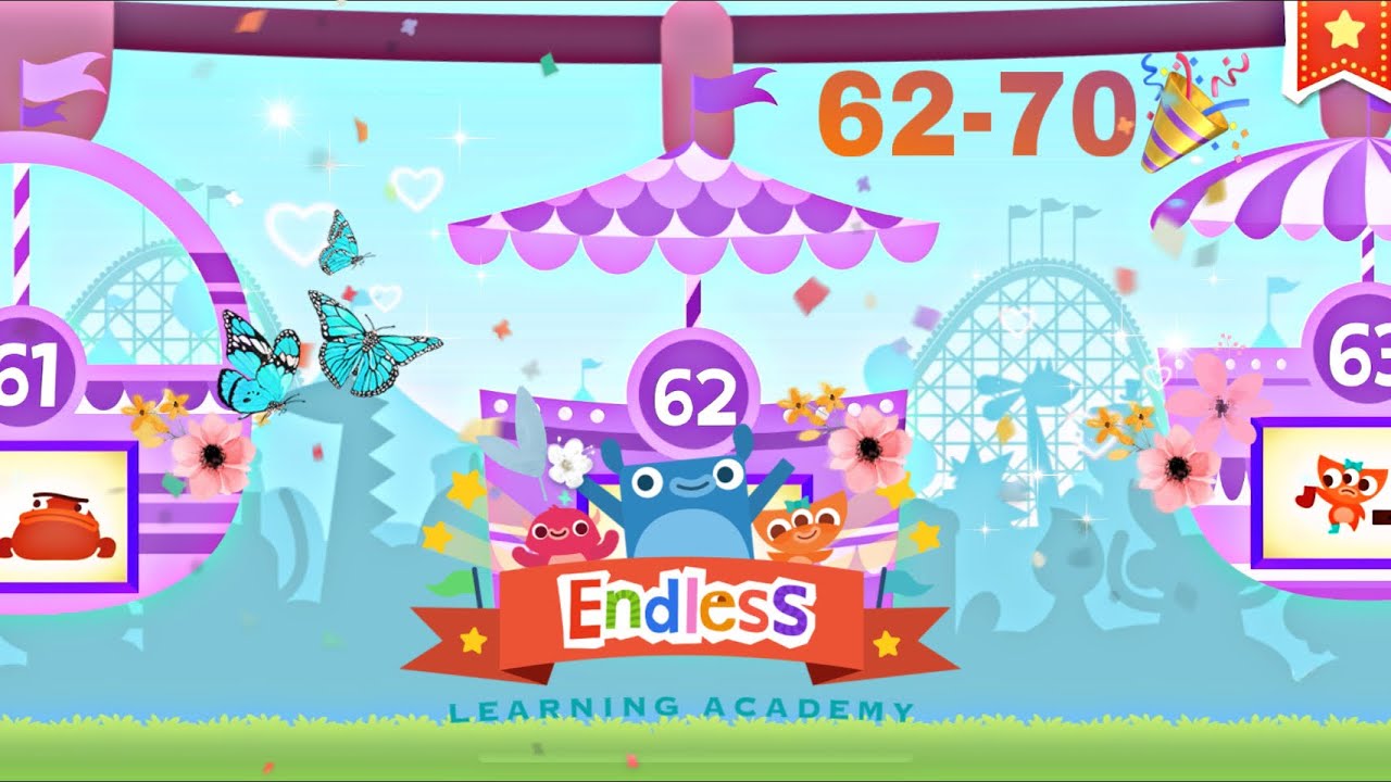 NUMBERS 62-70 ENDLESS NUMBERS WITH ENDLESS LEARNING!! - YouTube