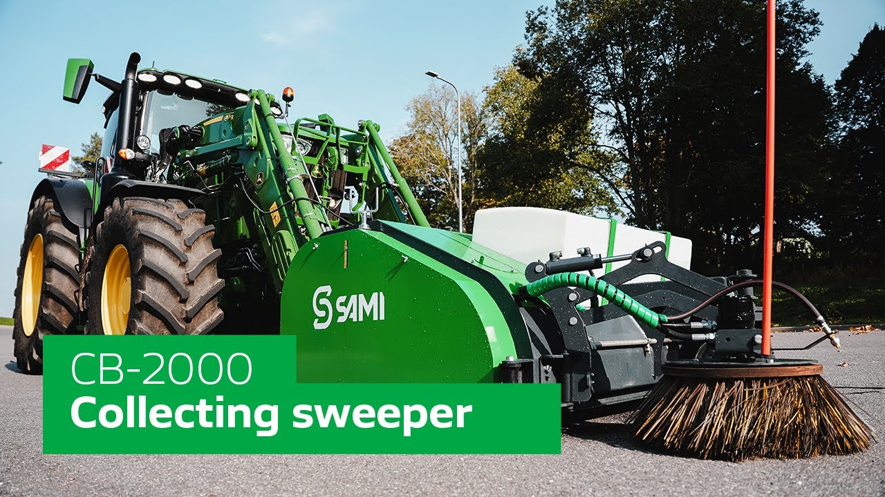 SAMI Collecting sweeper CB-2000 - YouTube