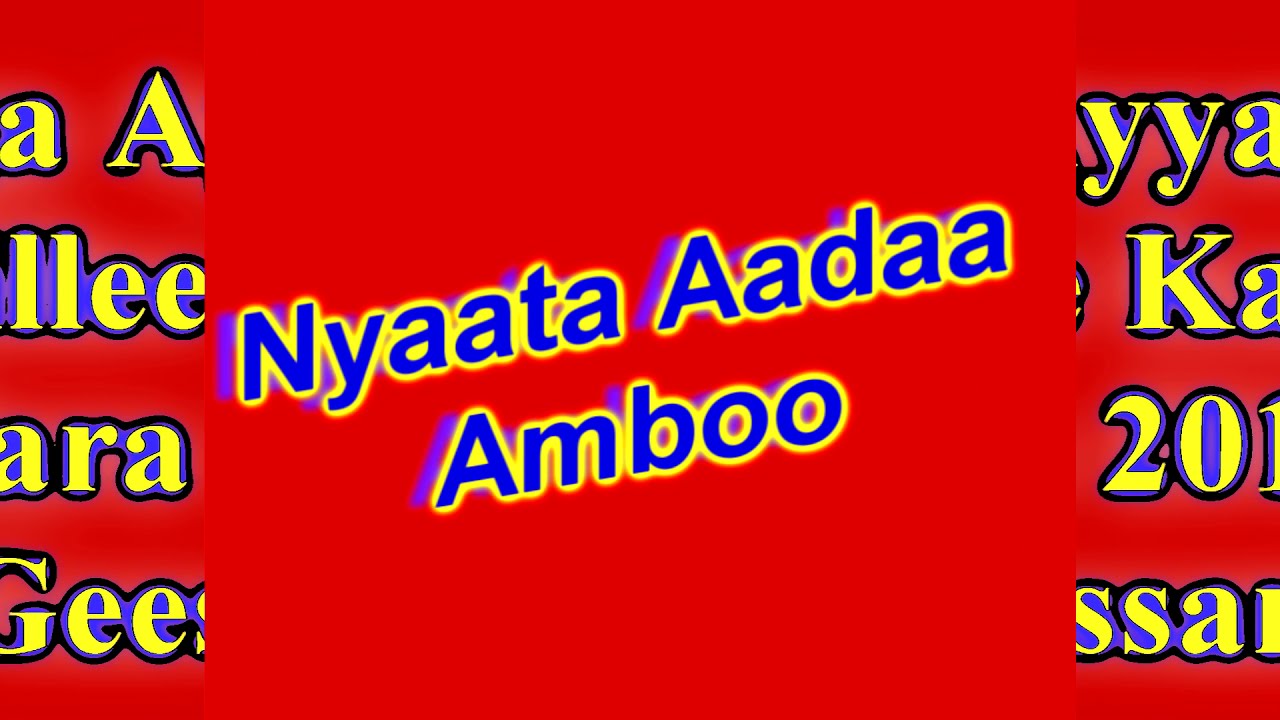 Nyaata Aadaa Magaalaa Amboo/ Ayyaana Qillee irratti nyaanni aadaa ...