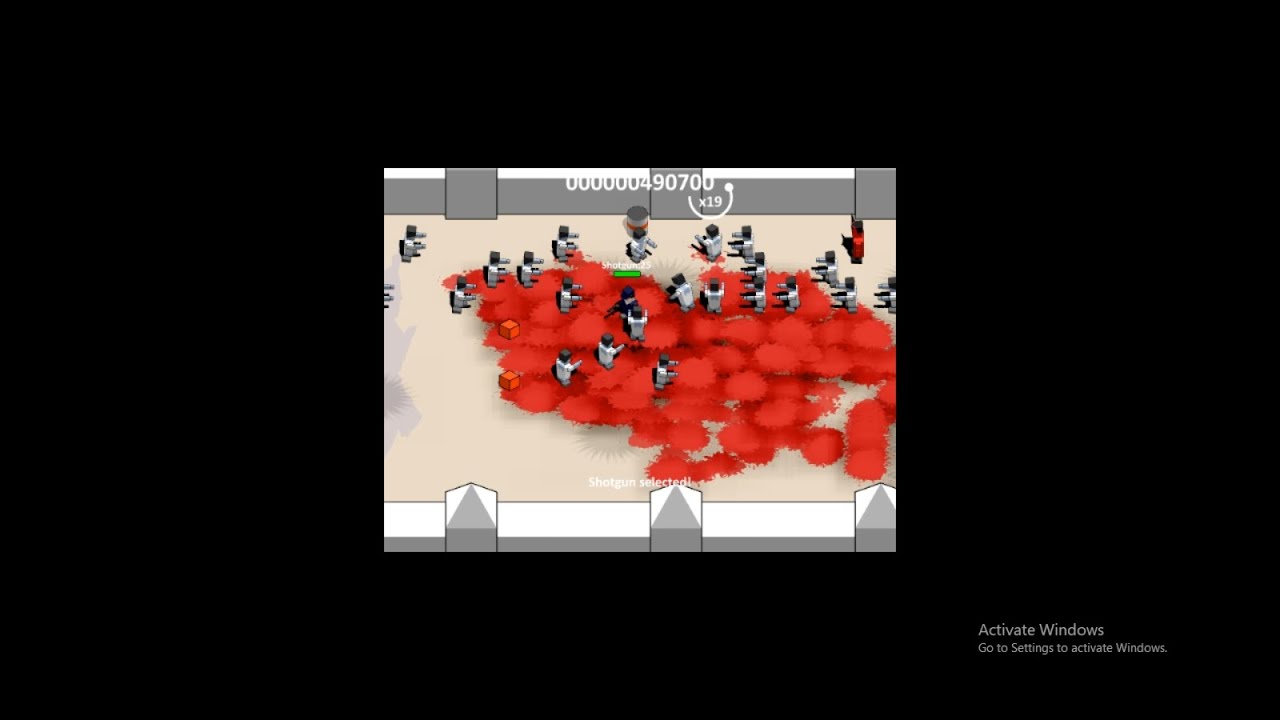 Boxhead zombies (Flash game) gameplay - YouTube