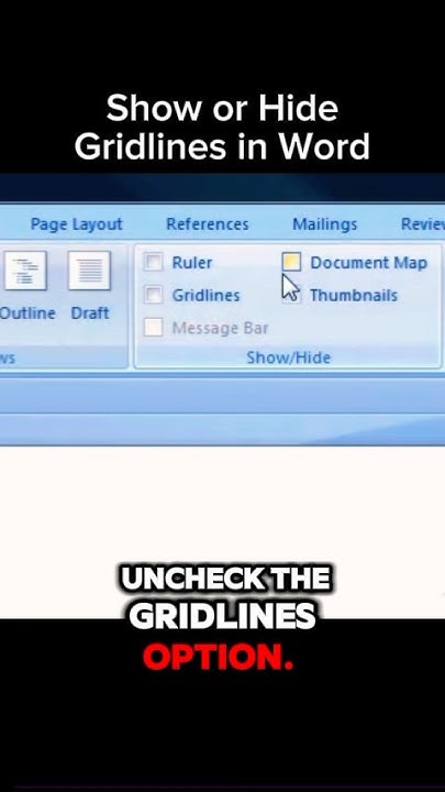 How to Show or Hide Gridlines in Microsoft Word | Quick Guide - YouTube