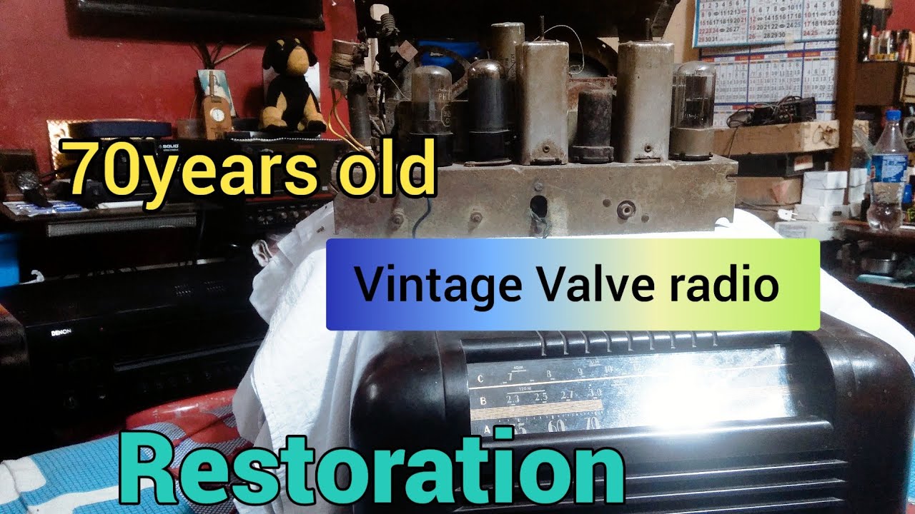 Valve Radio Repairing.70years old.All problem fix.👍 - YouTube