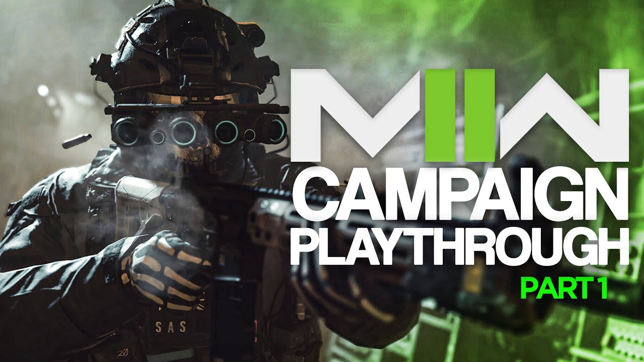 MW2 Campaign Playthrough (Part 1) - YouTube