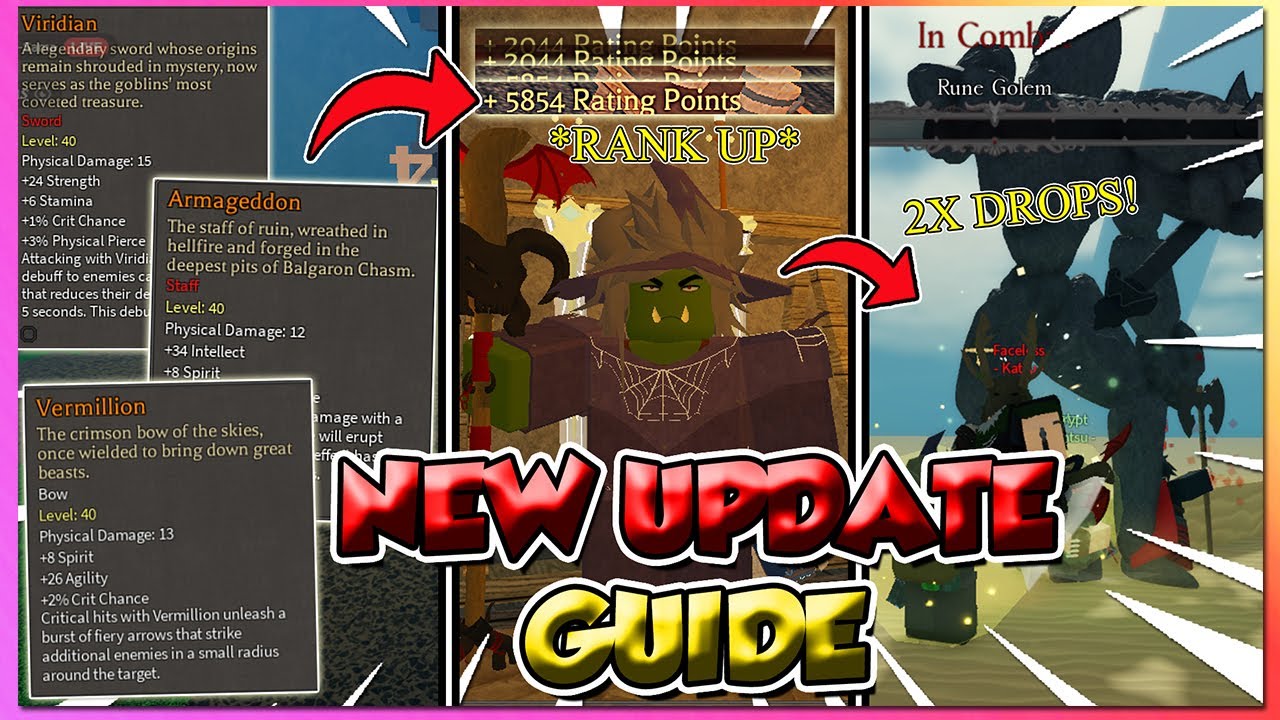 Rune Slayer New Best 8x Drops Update Guide! (How To Get Rating Points ...