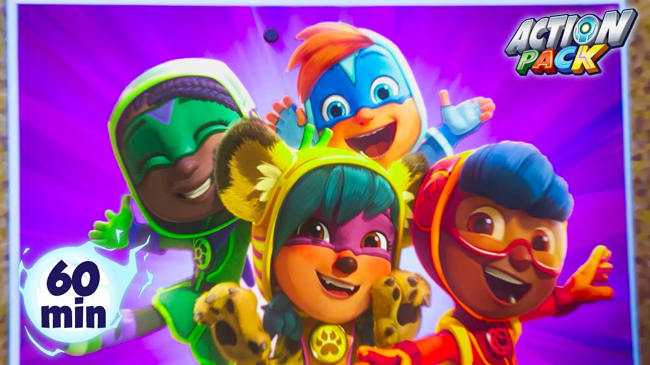 The Pack Takes ACTION Snaps! | Action Pack 🦸 | Action Cartoons For Kids ...