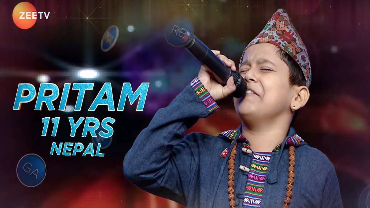 SaReGaMaPa Li'l Champs मा Aayush KC & Pritam Acharya || मनै लोभ्याउने ...