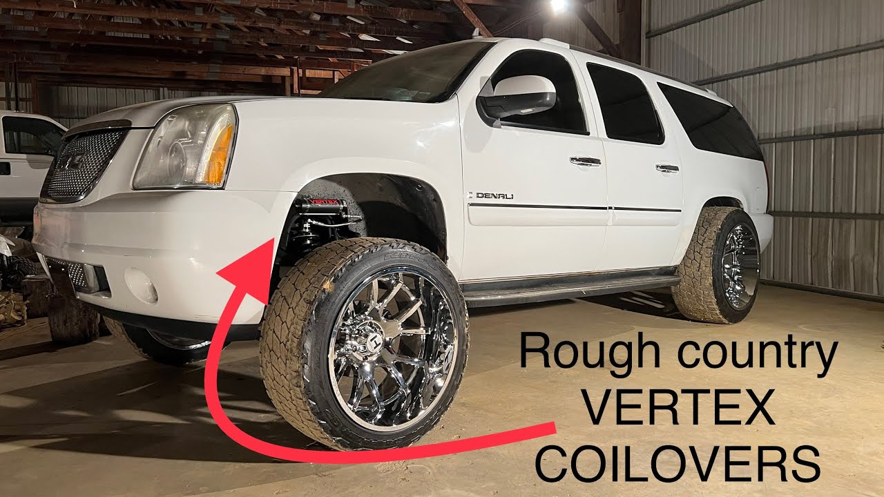Squatting my Denali because.....I can! BEST COILOVERS they are 8 WAY ...