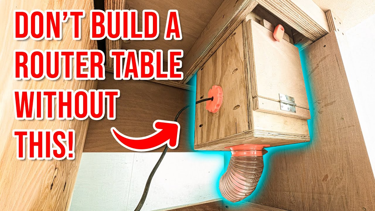 EASY DIY Router Table Dust Box - YouTube