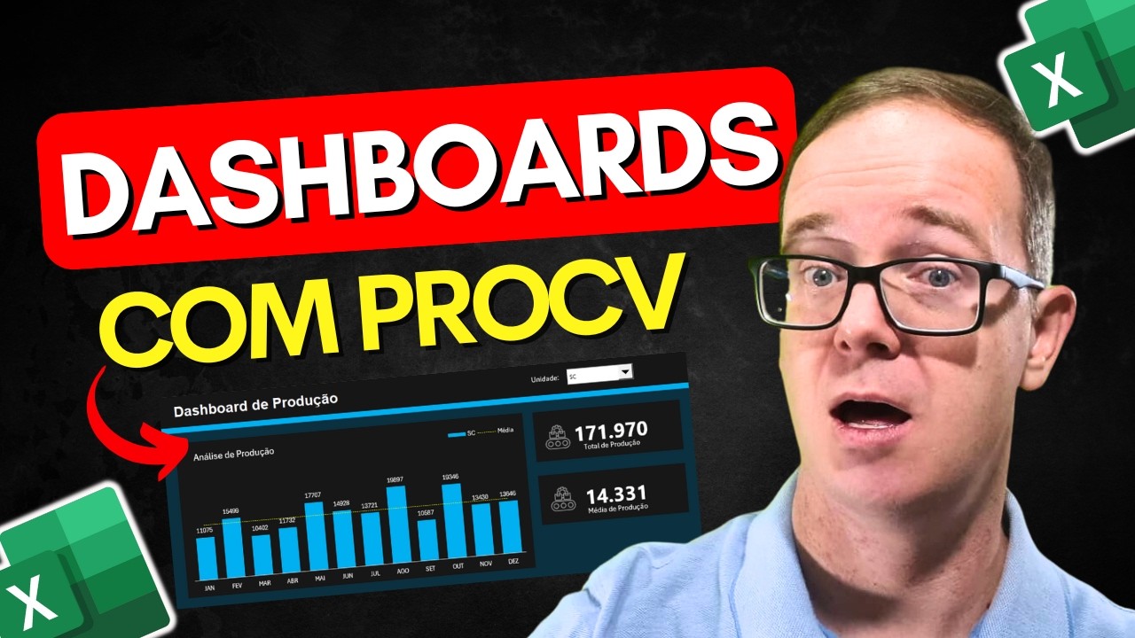 📈 Como Criar Dashboard no Excel com PROCV 📈 Como Criar Dashboard no Excel com PROCV