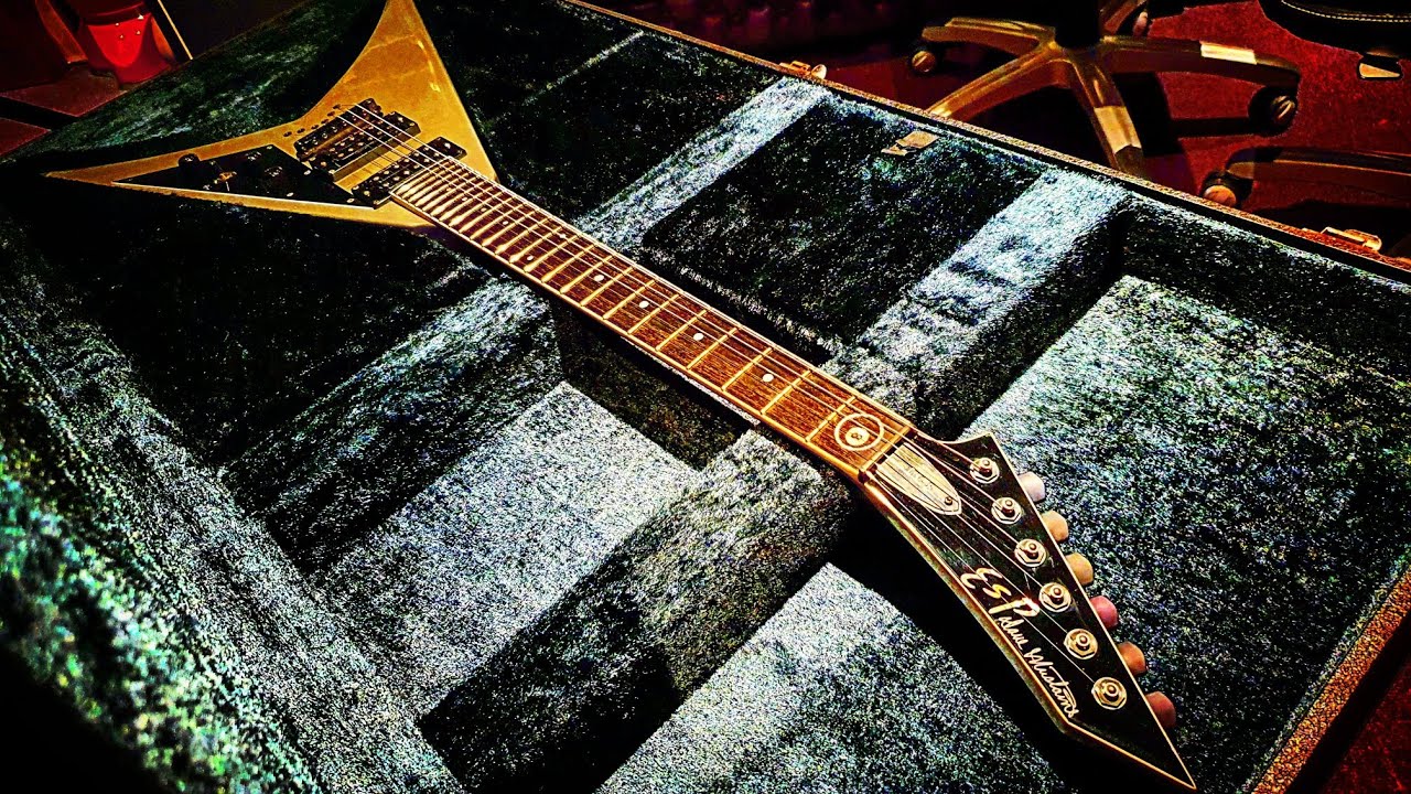 Dave Mustaine DV8 ESP Signature Megadeth Guitar Kiso Custom Shop King V ...