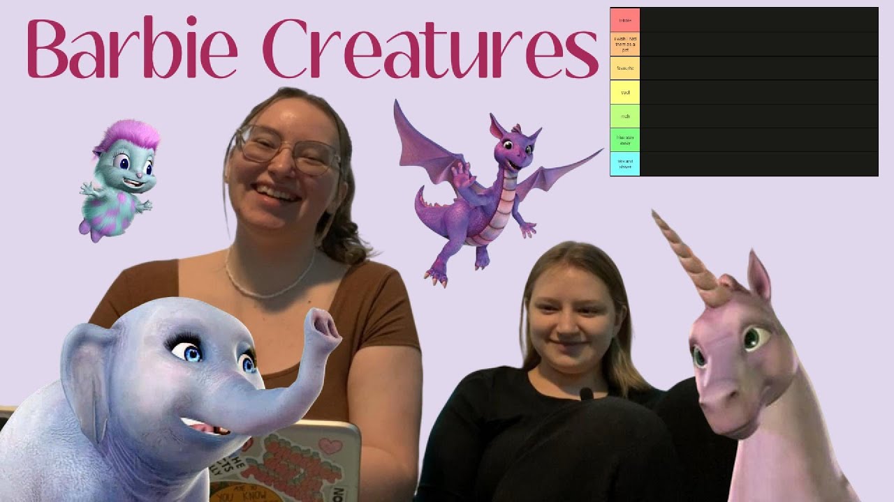 Tier Ranking Creatures from Barbie Movies feat. my little sister ...