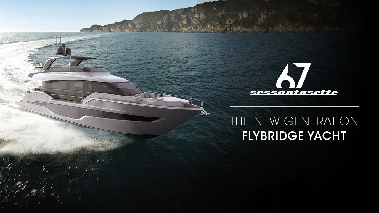 Cranchi Sessantasette 67 ft | The new generation flybridge yacht - YouTube
