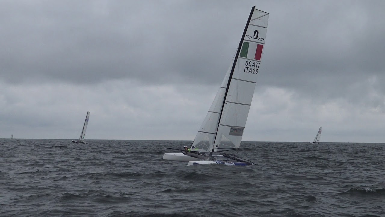 Nacra 17 Sailing - Medal race - 2018 European Championship - Day 6 ...