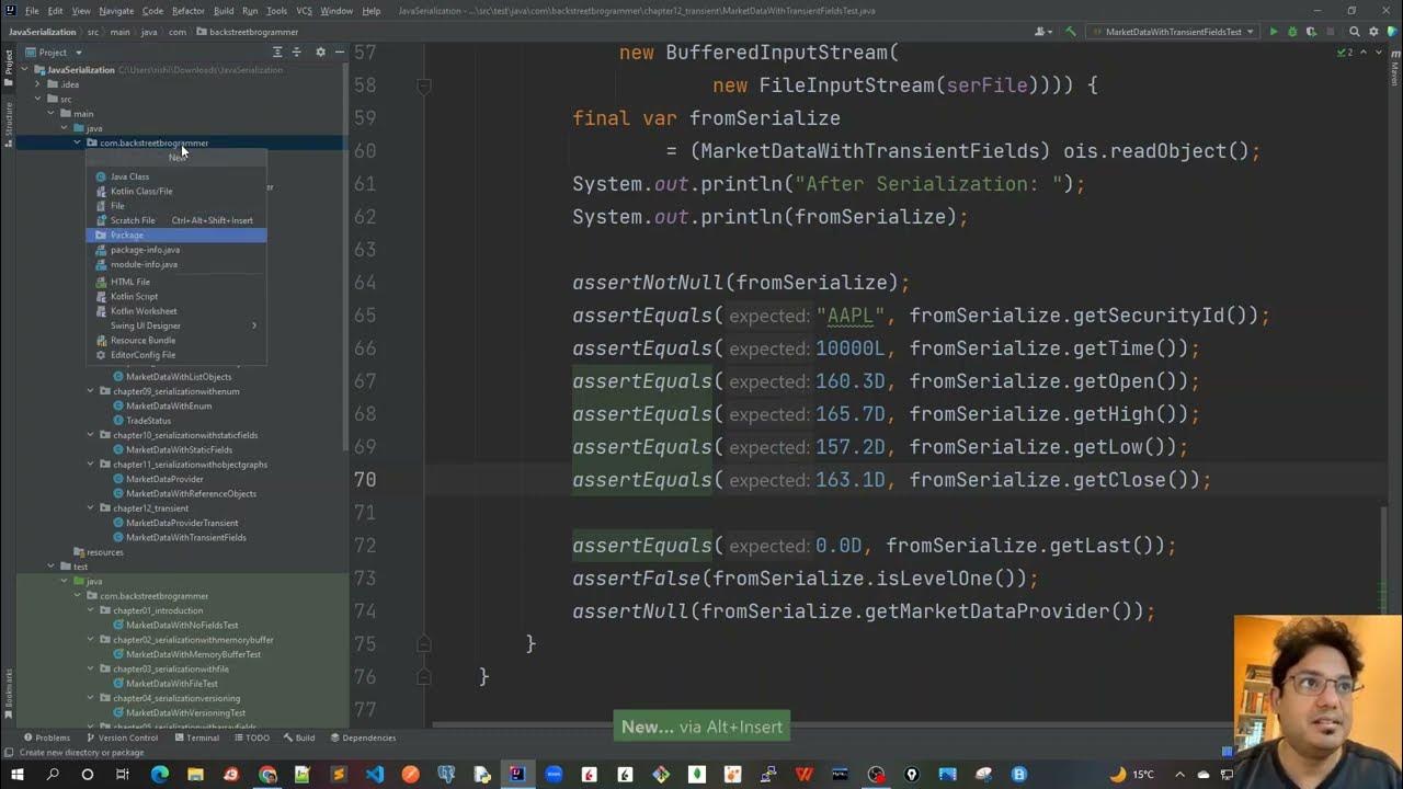 29 - Java Serialization using writeObject() and readObject() - Code Demo 1 - YouTube