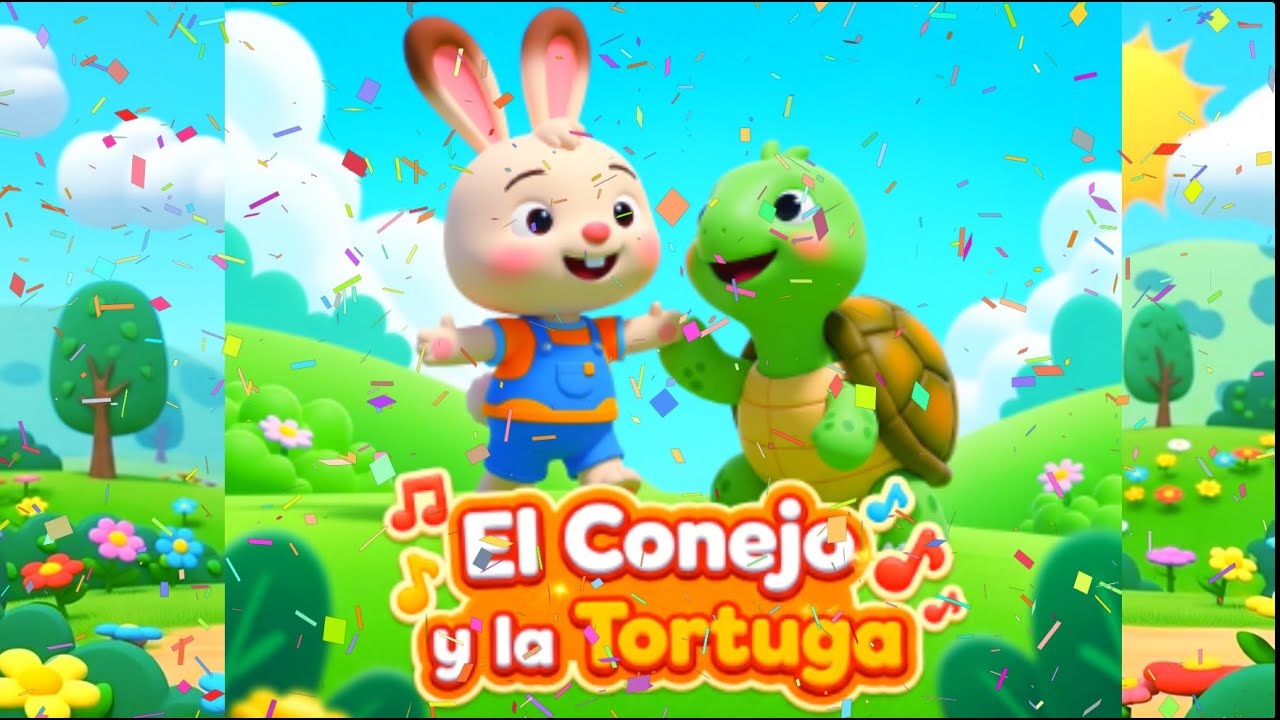 🎶 🌟🎶El Conejo y la Tortuga versión melódica Baby🎶 🌟🎶 🌟 Canción Infantil ...