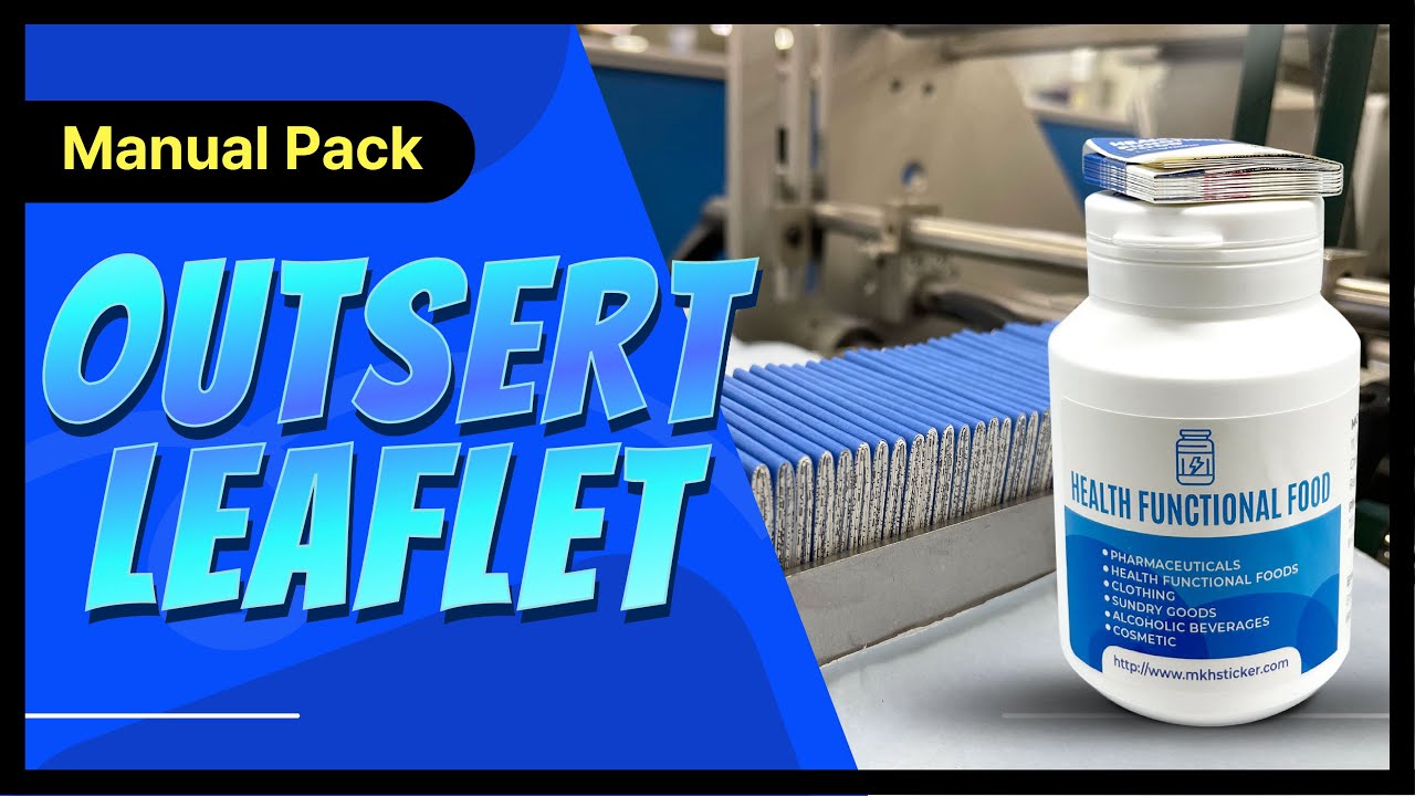 outsert leafleat (Manual pack), manual folding, manual printing 매뉴얼팩 ...