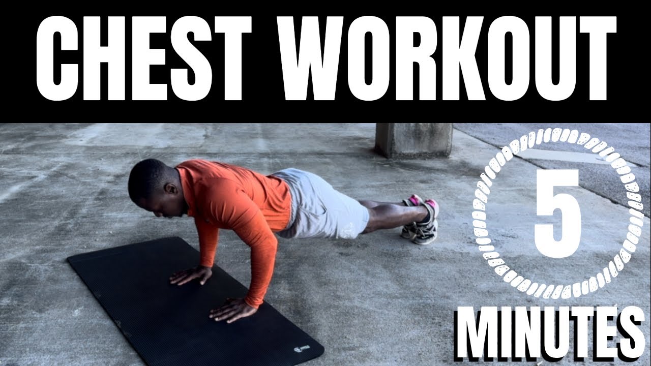 5 MINUTE CHEST WORKOUT ( NO EQUIPMENT NEEDED ) - YouTube