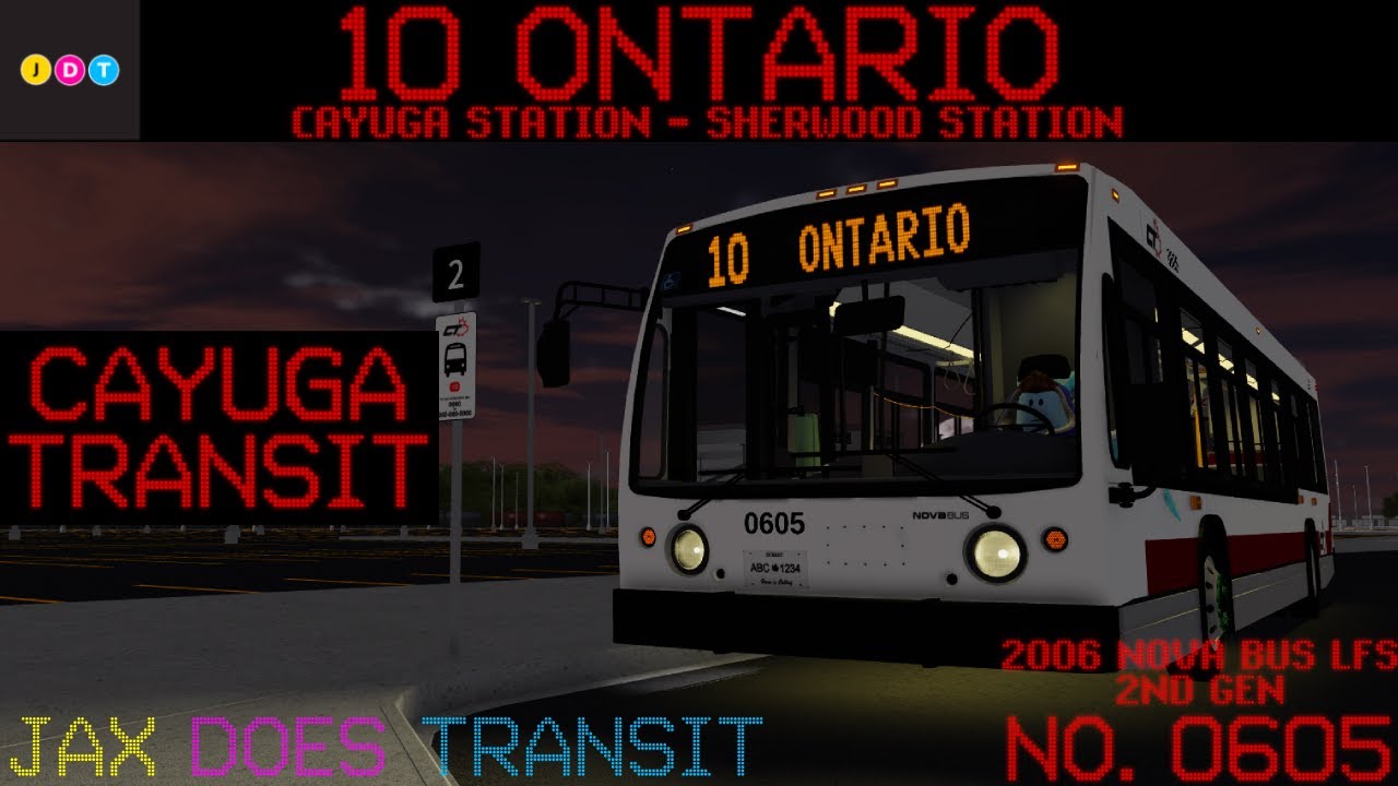 [ROBLOX] VAMOS/Cayuga Transit | 10 Ontario | 0605 - YouTube