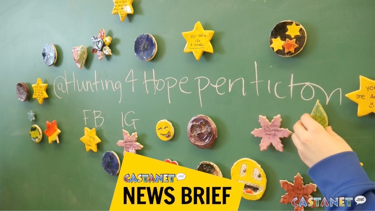 Middle school art project spreading hope - YouTube