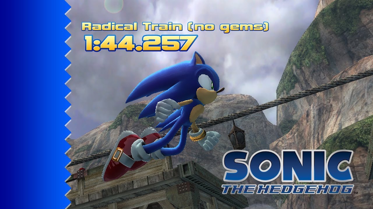Sonic 06 (Xenia) // Radical Train (Sonic) - 1:44.257 (no gems) - YouTube